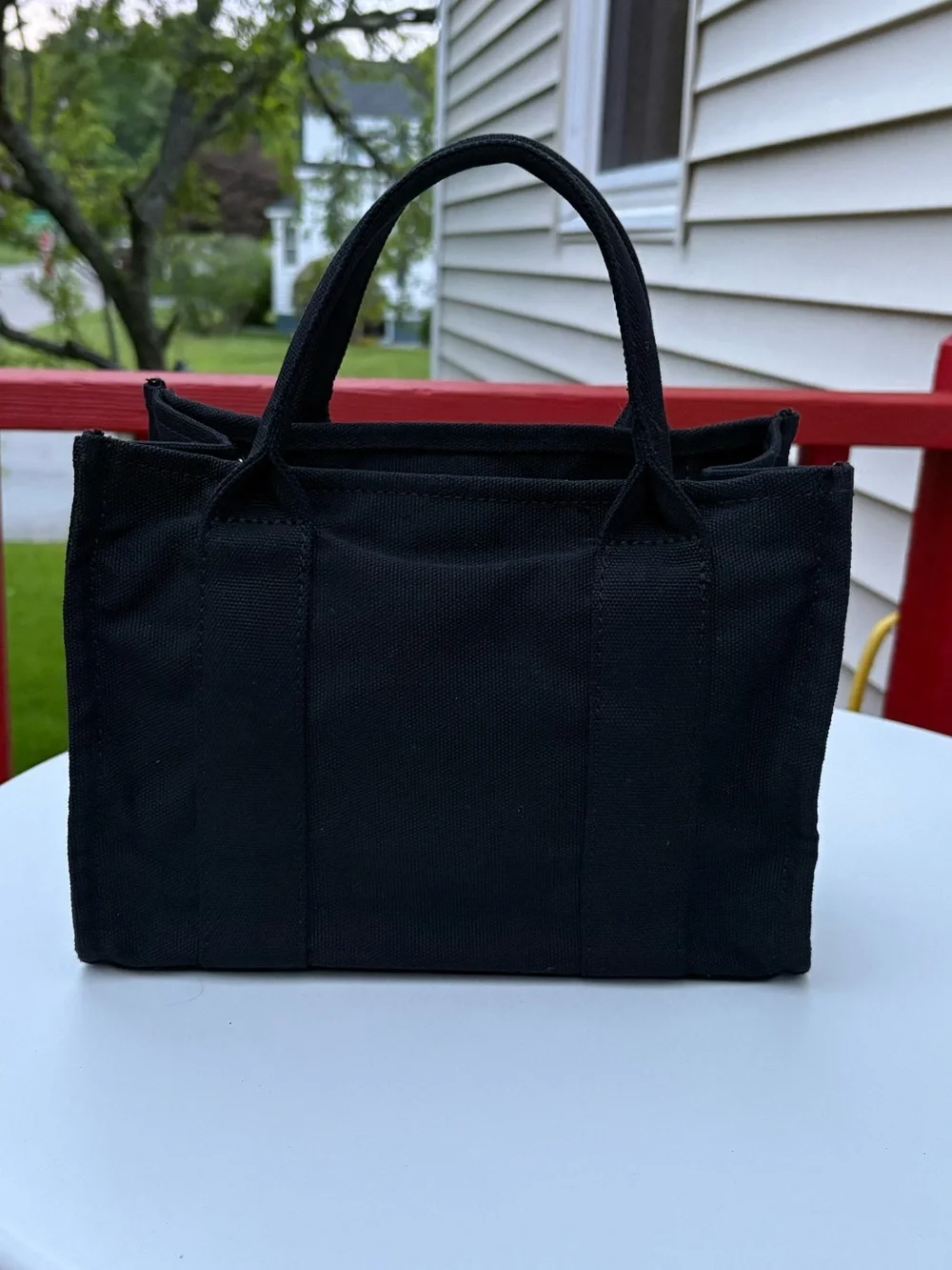 Bags | The Tote Bag Black Canvas Tote Bag | Poshmark